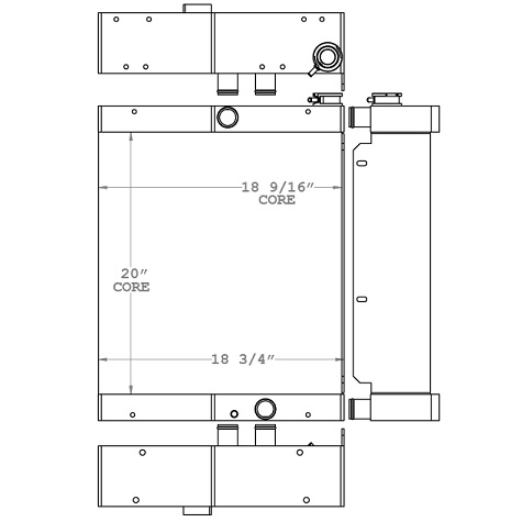 290215 - Takeuchi Radiator / Oil Cooler Combo Unit - Combo Unit