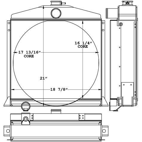 451006 - Case 350 Dozer Radiator - Radiator