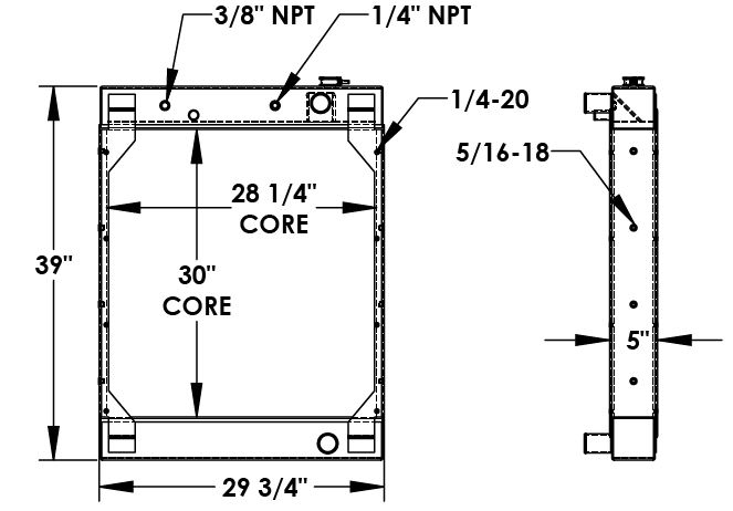451670 - Mi-Jack Travel Lift Radiator - Radiator