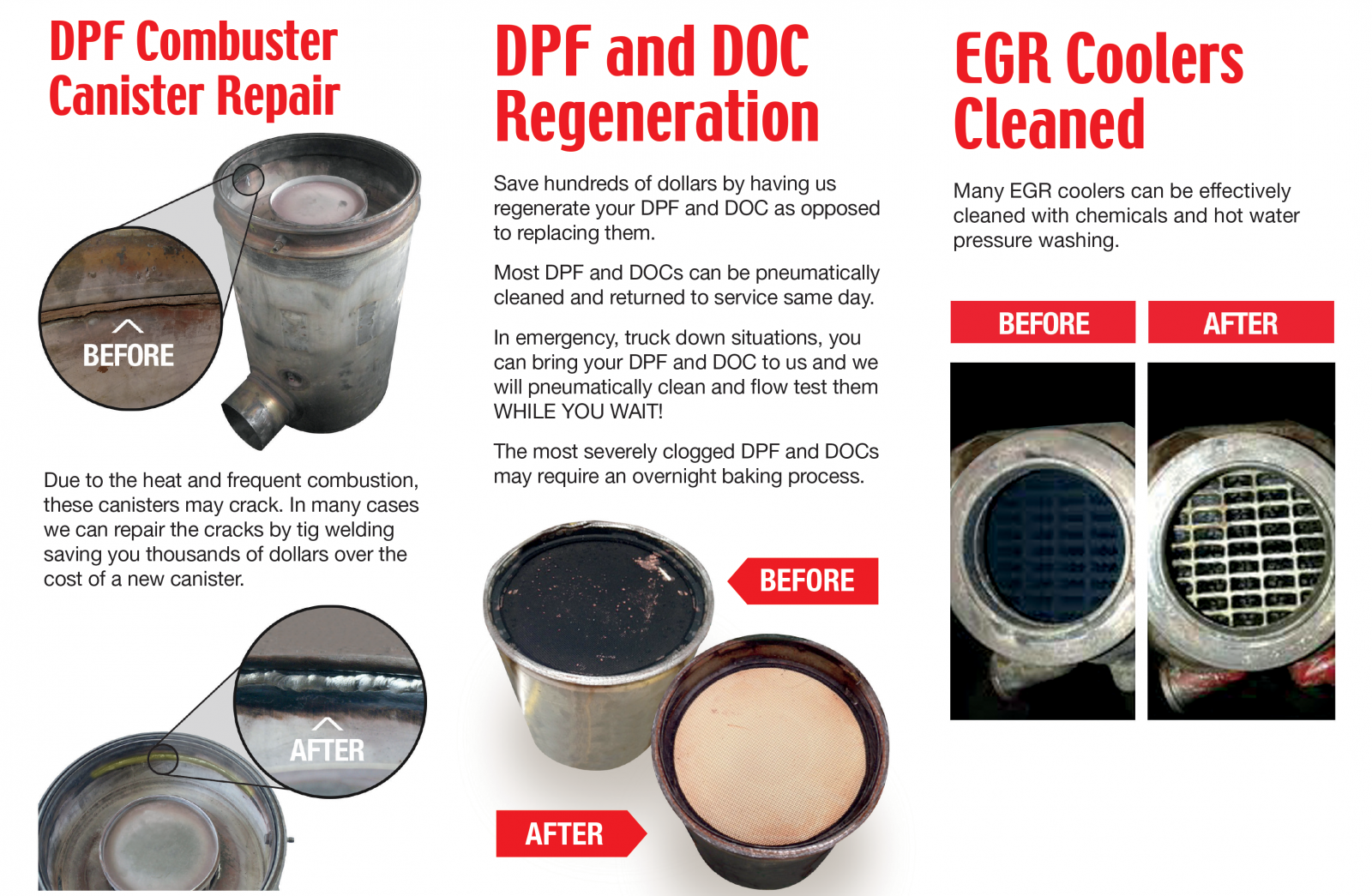 DPF & DOC Cleaning - SCR & EGR Cooler Cleaning | Active Radiator